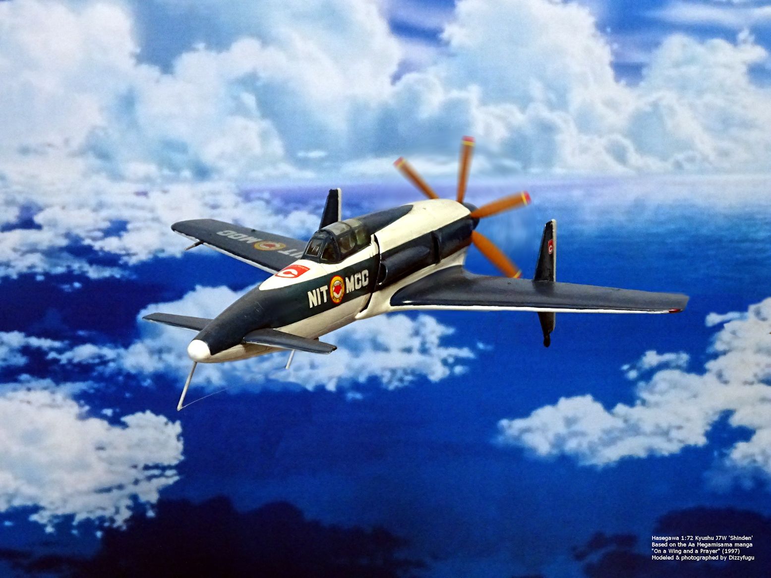 WildEagles: Kyushu J7W "Shinden" Oh, my goddess! by DizzyFugu