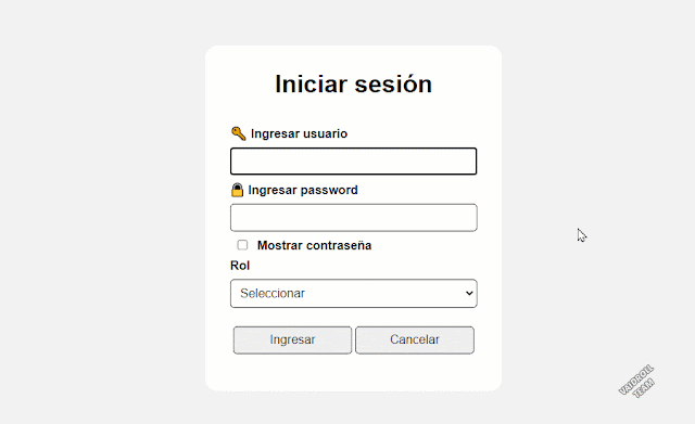 VaidrollTeam: LOGIN BÁSICO CON ROLES EN PHP, HTML Y CSS