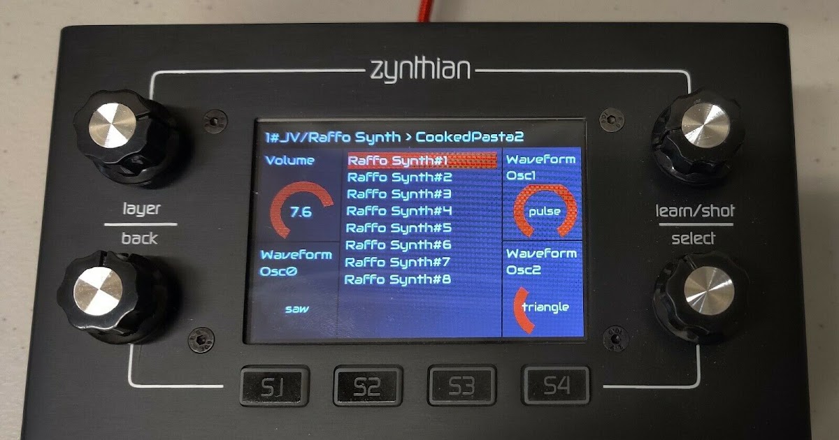 MATRIXSYNTH: Zynthian v4 Raspberry Pi v4 Synthesizer