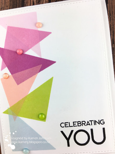 KarrenJ - Stamping Stuff: Gelato Triangles