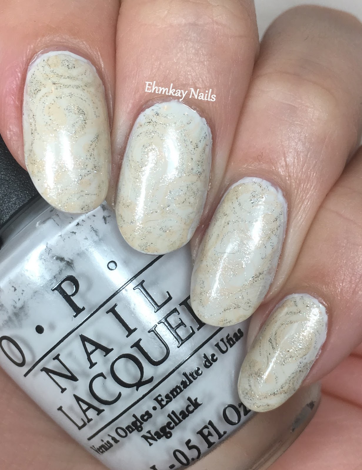 ehmkay nails: Bone China Nail Art with OPI