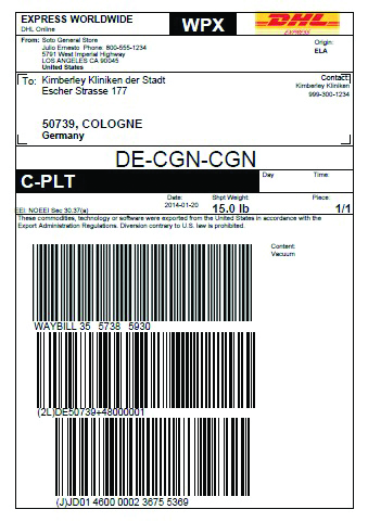 Dhl Packing Slip - Invoice Template