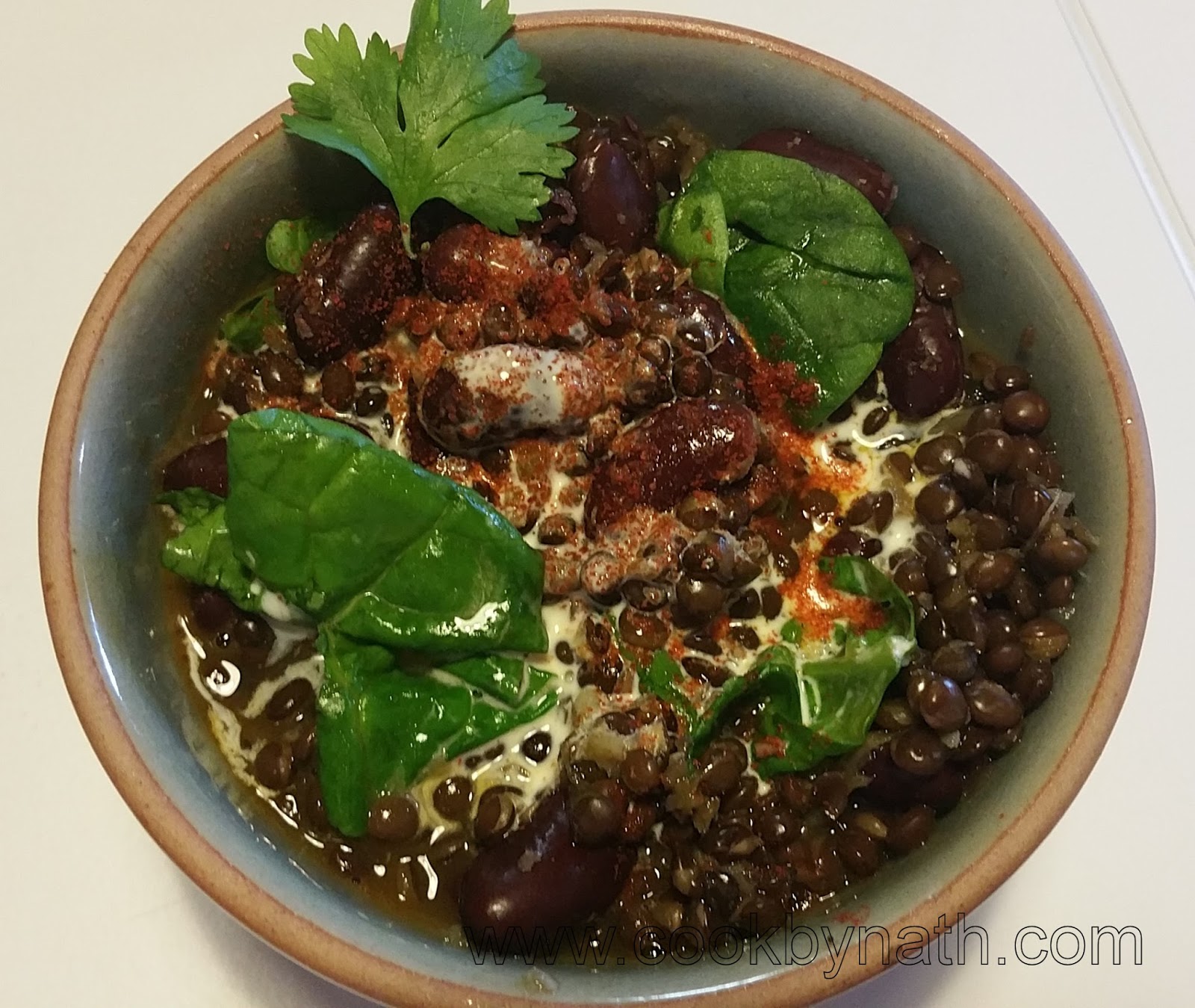 CookbyNath: Lentilles et haricots à l'indienne