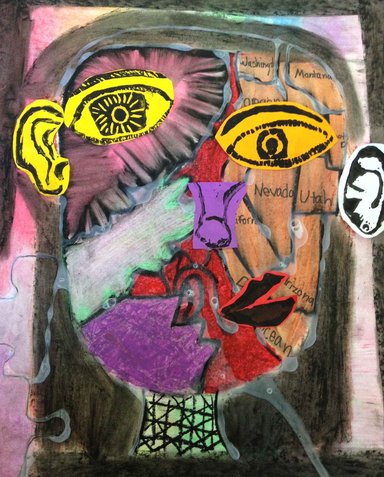 TCDS Art Department : 6th Grade Abstract Faces