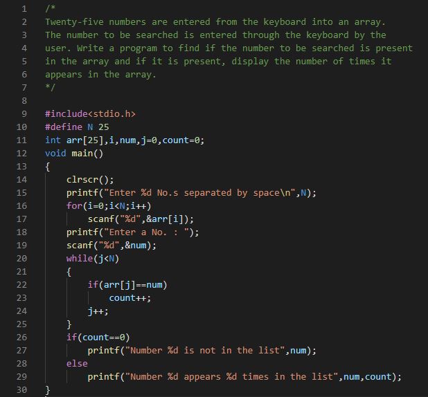 Let Us C (Chapter 8 : Arrays) : Program-1