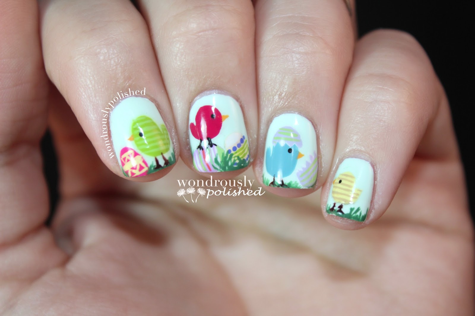 Wondrously Polished: Spring/Easter Nail Art!