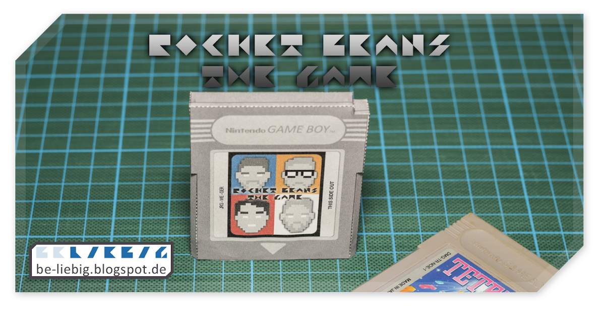Gameboy Cartridge - Rocket Beans Papercraft | Papercraft Paradise ...