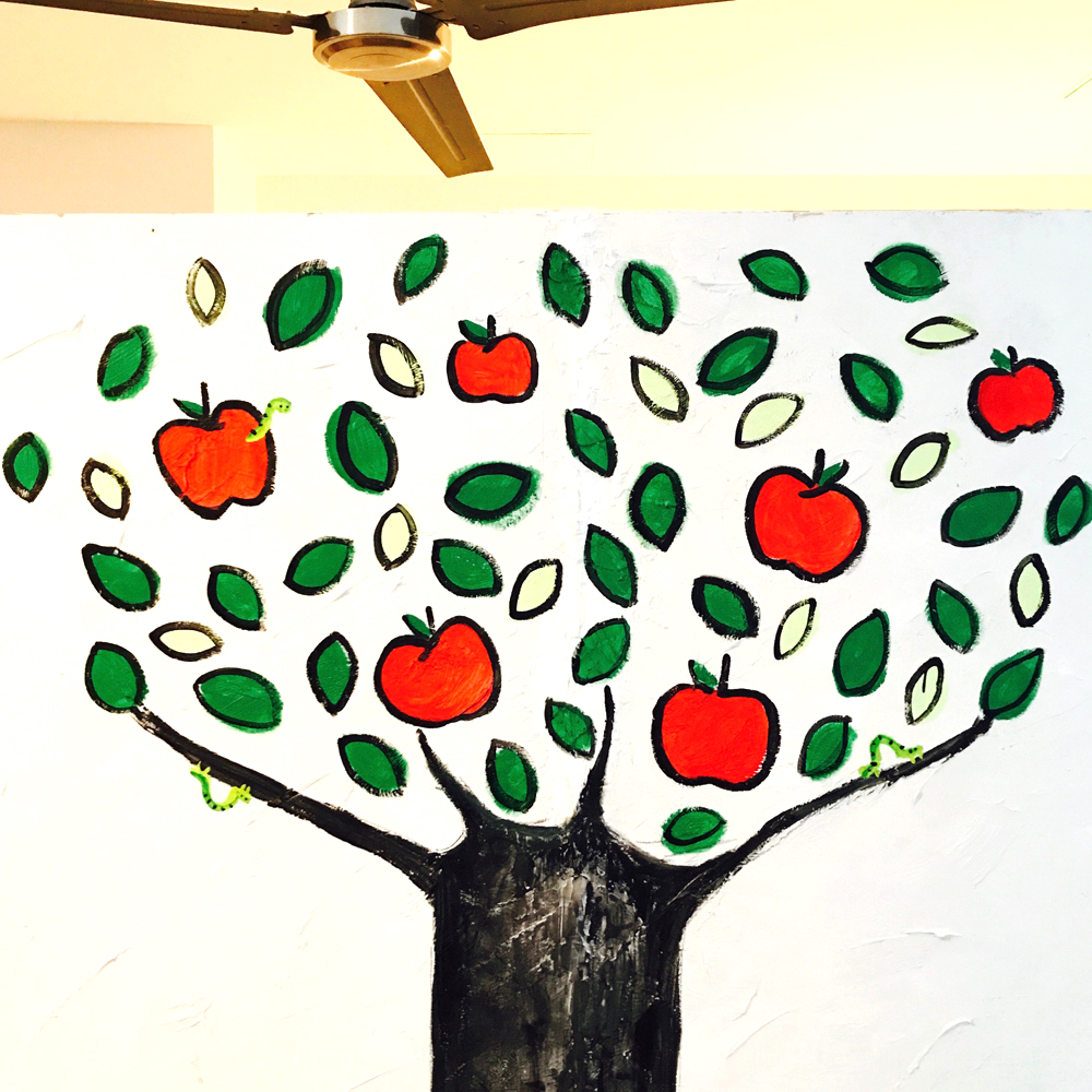 Linzer Lane: Apple Tree Wall Mural