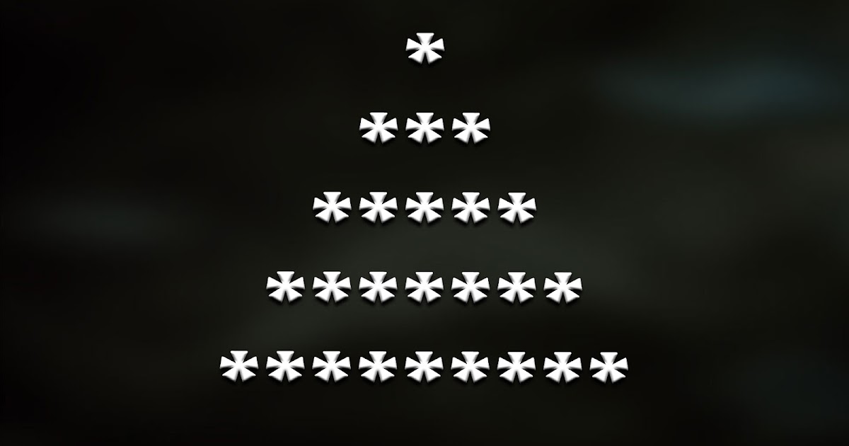 Star Pattern Program in C - 1