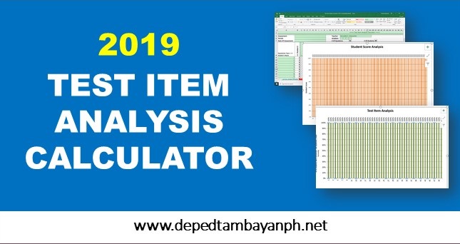 Test Item Analysis Calculator 2019 - Deped Tambayan