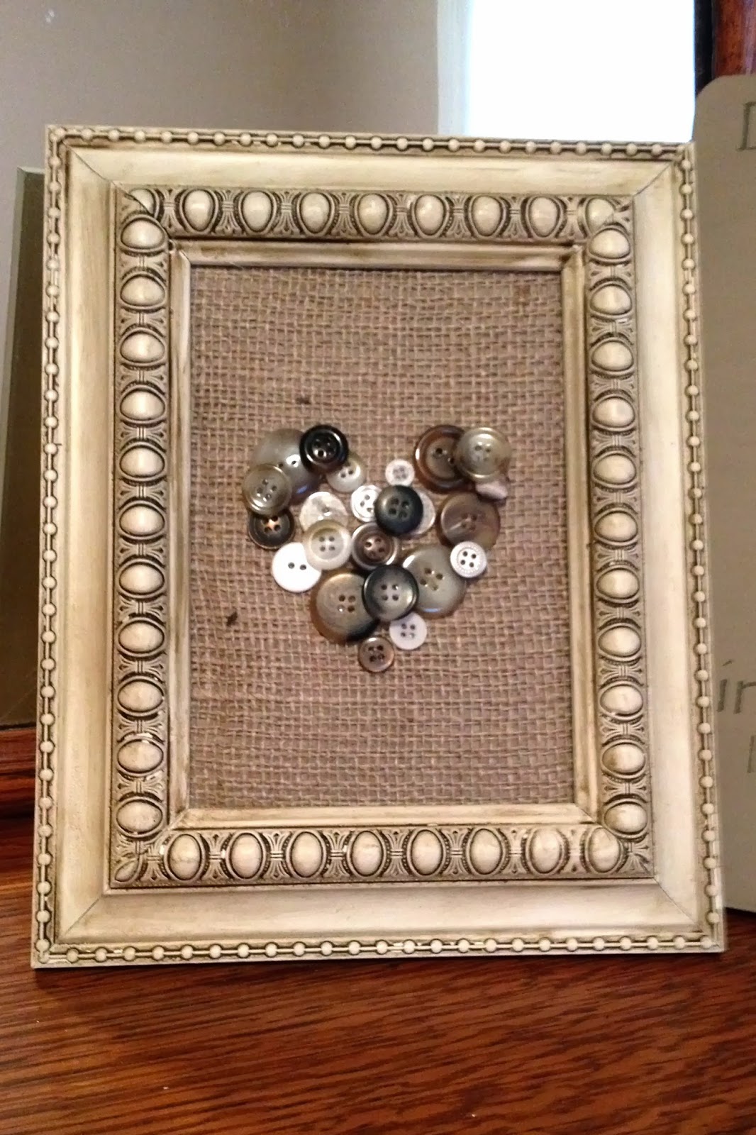 DIY Why Spend More: Valentine's craft with buttons and burlap