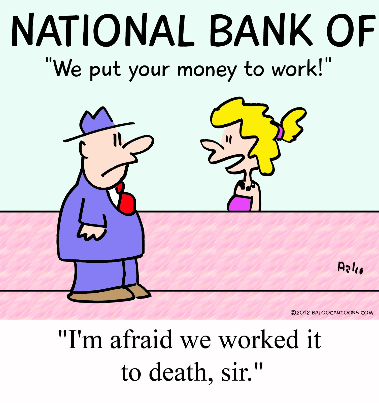 BALOO'S CARTOON BLOG: Banking cartoon