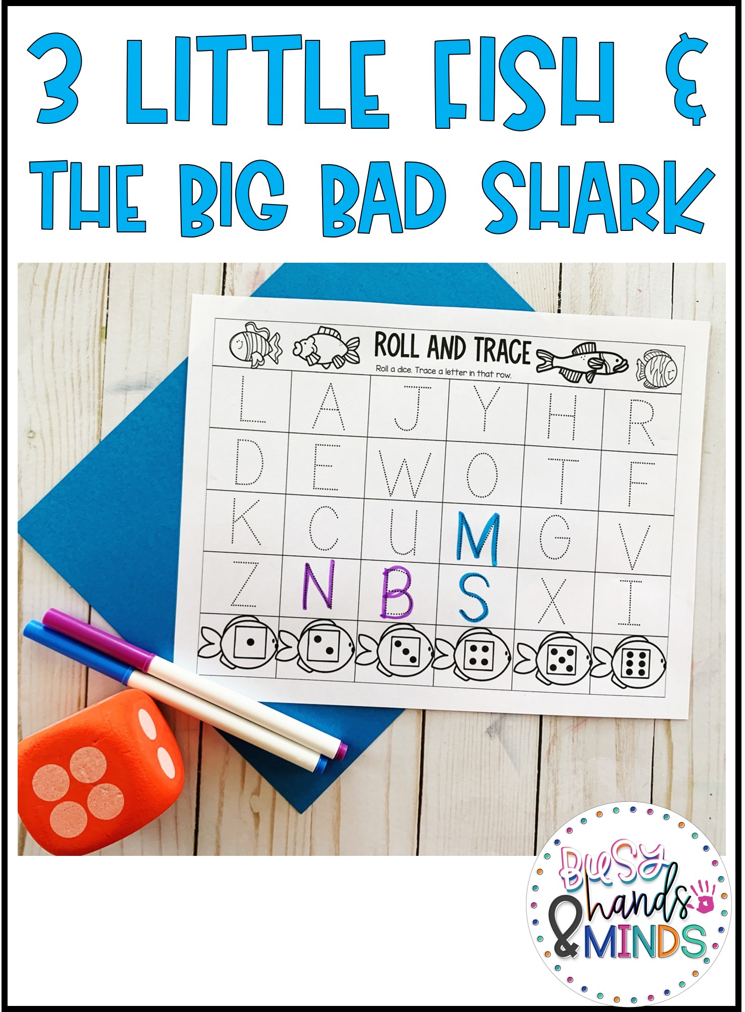 The Three Little Fish and the Big Bad Shark | Busy Hands and Minds