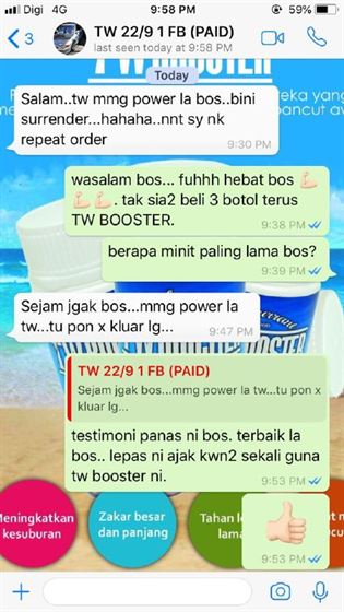 TW Booster Ultra Original 100% Kini Yang paling Terbaikkk!