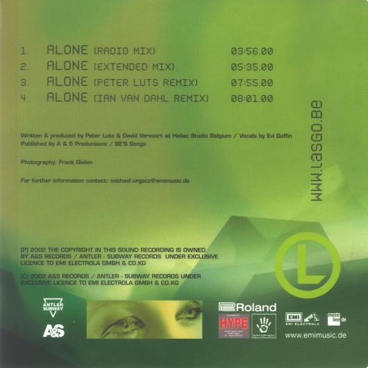 Euro Singles 90 : Lasgo - Alone (7243 5 50494 2 1)