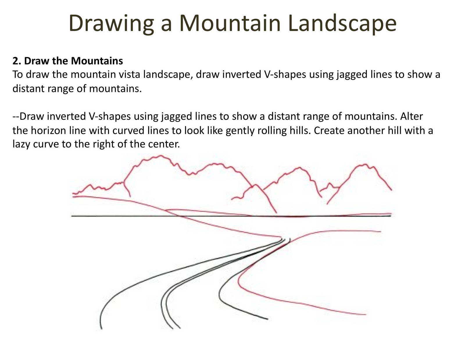 Art at Becker Middle School: Landscape slides for iPad practice