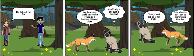 Adi: Aesop's Fables Comic Strip