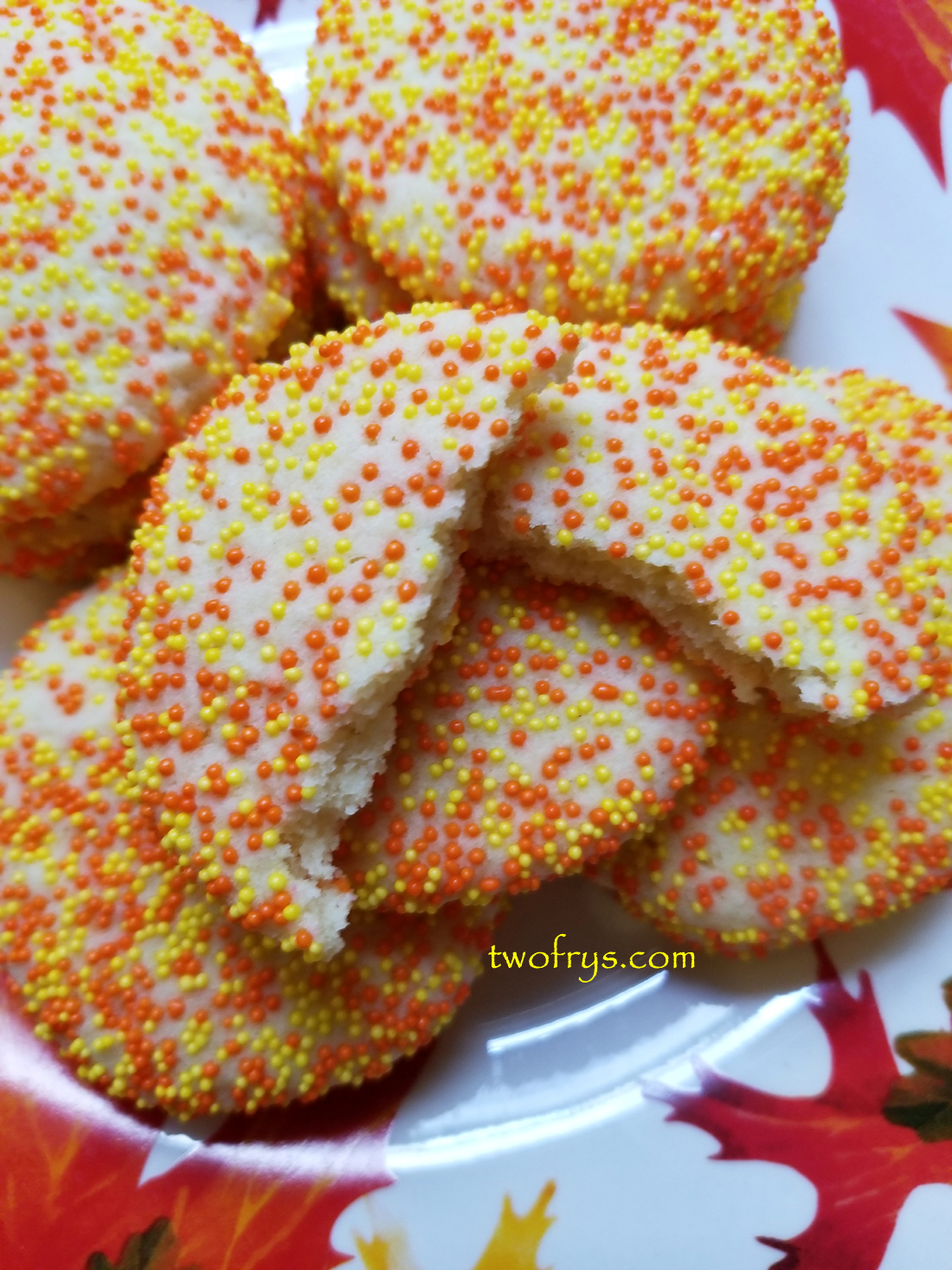 Two Frys: Fall Sprinkle Cookies