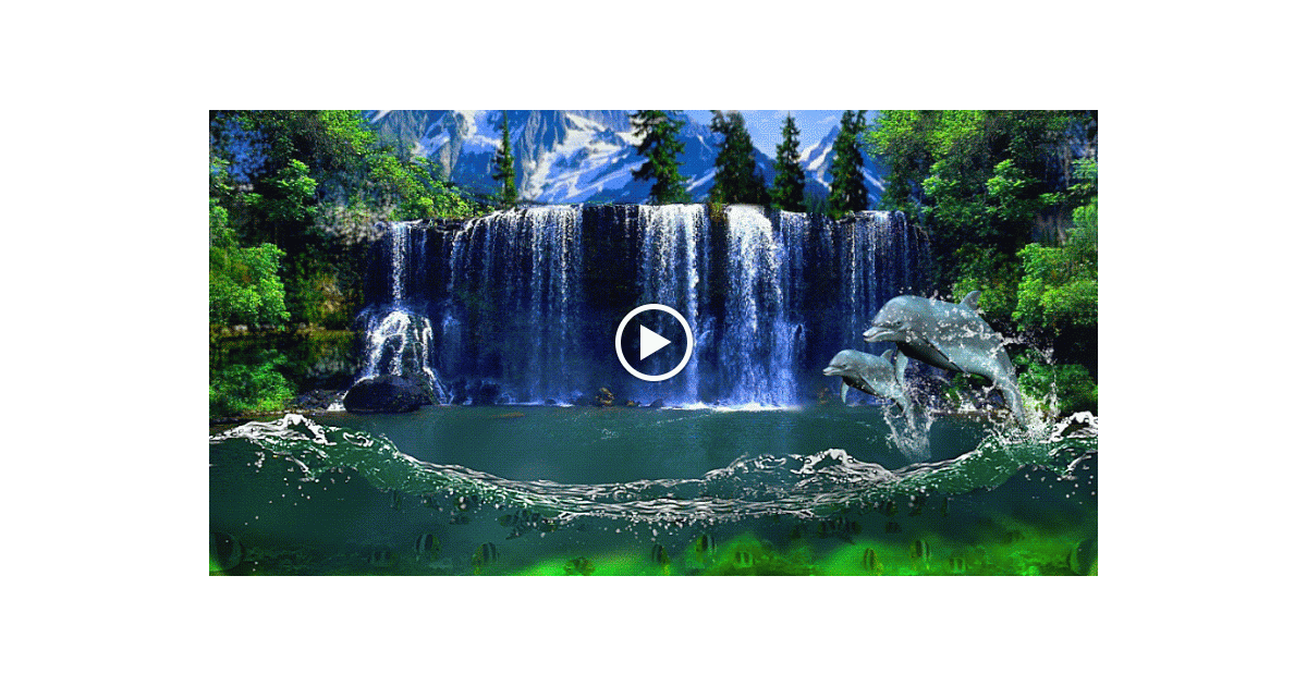 Decent Image Scraps Animated Waterfall