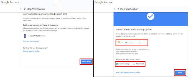 How to Set Up two Step Verification on Google Account and Set Up Google ...