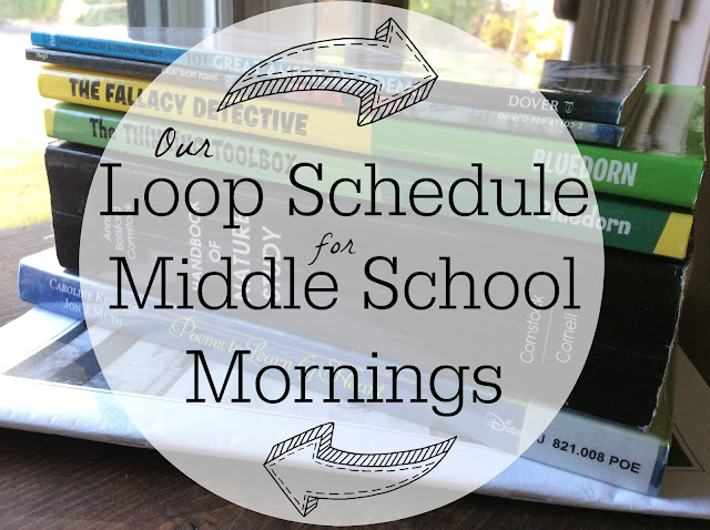Stone Soup For Five Our Homeschool Loop Schedule For Middle School Stone Soup For Five Our Homeschool Loop Schedule For Middle School