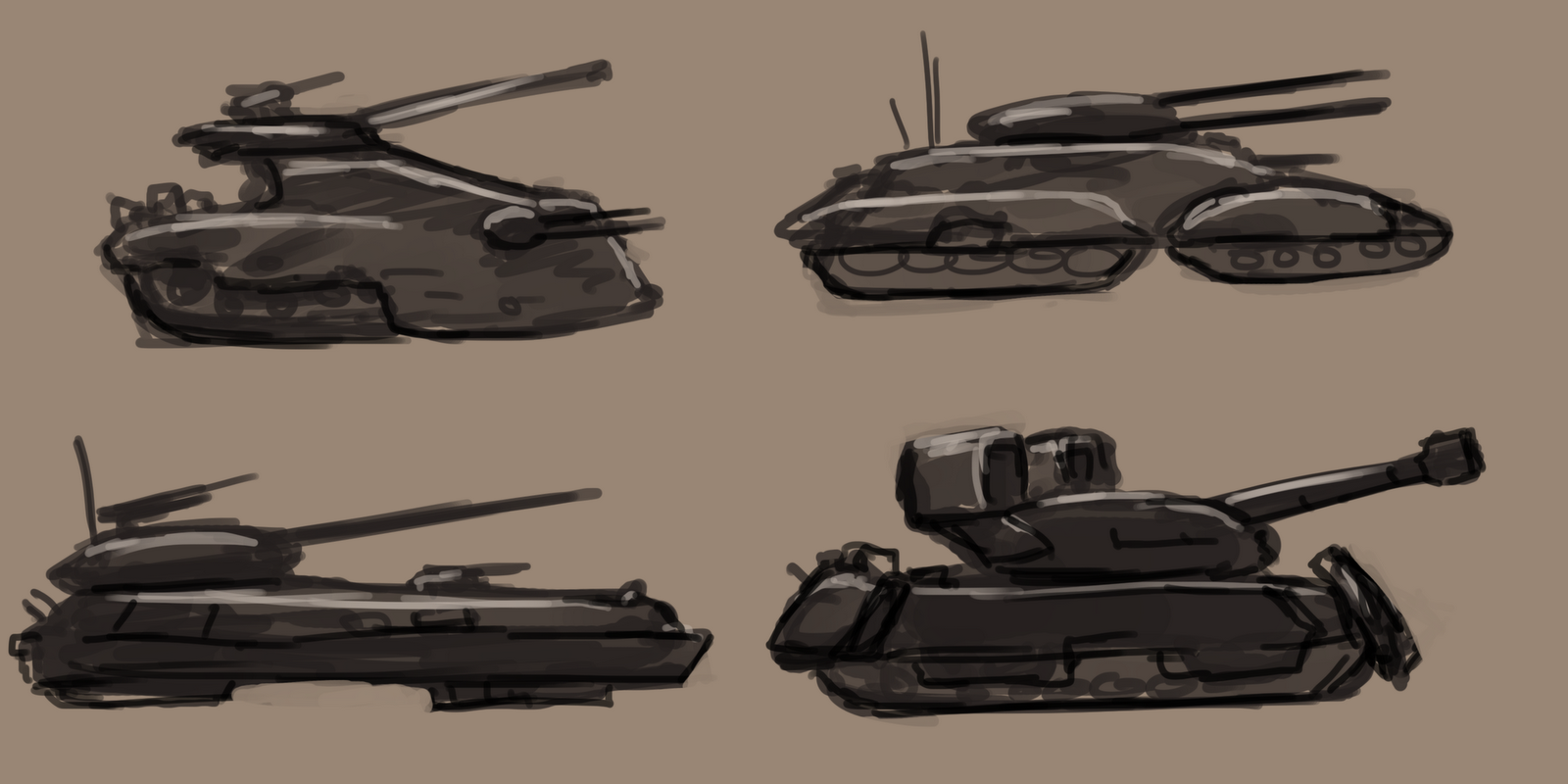 The Art of Mark Orr Jr.: Tank Thumbnails