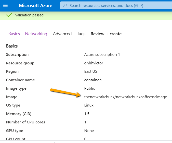 Docker container in Azure - Azure