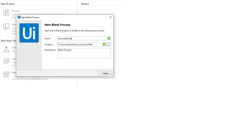 kbtutorials: How To Create A Project In UiPath Studio