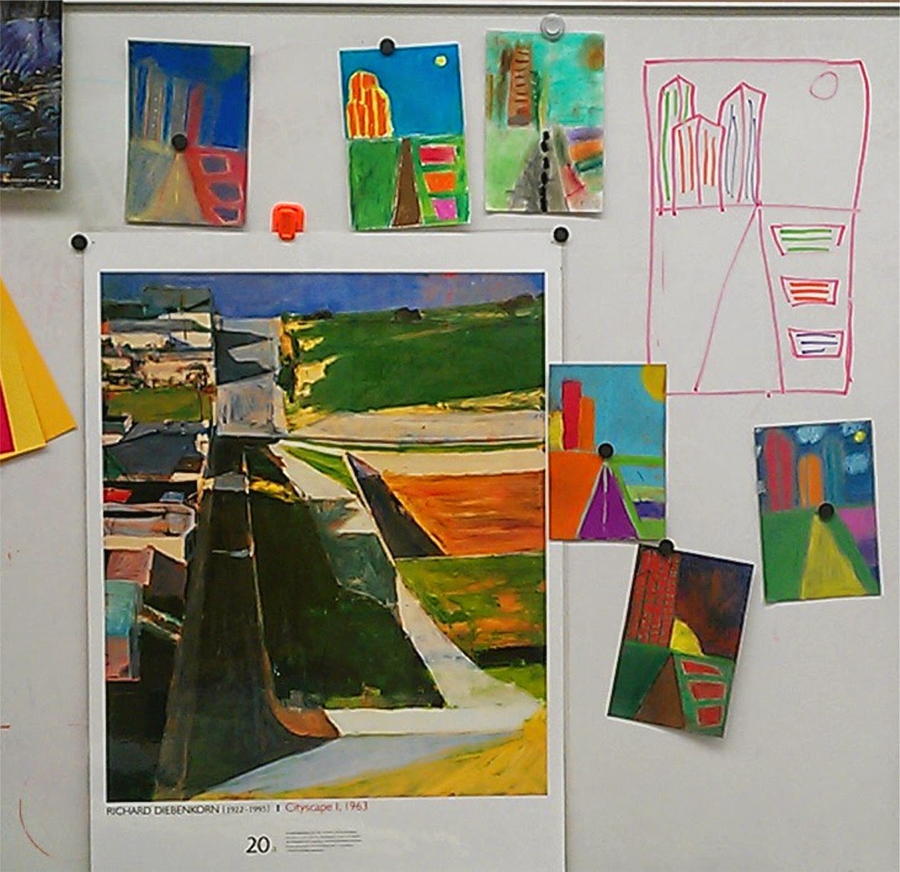 The David Lubin Art Studio: City in a distance