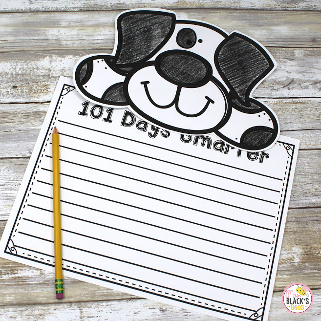 101st Day of School Name and Writing Crafts | Mrs. Black's Bees