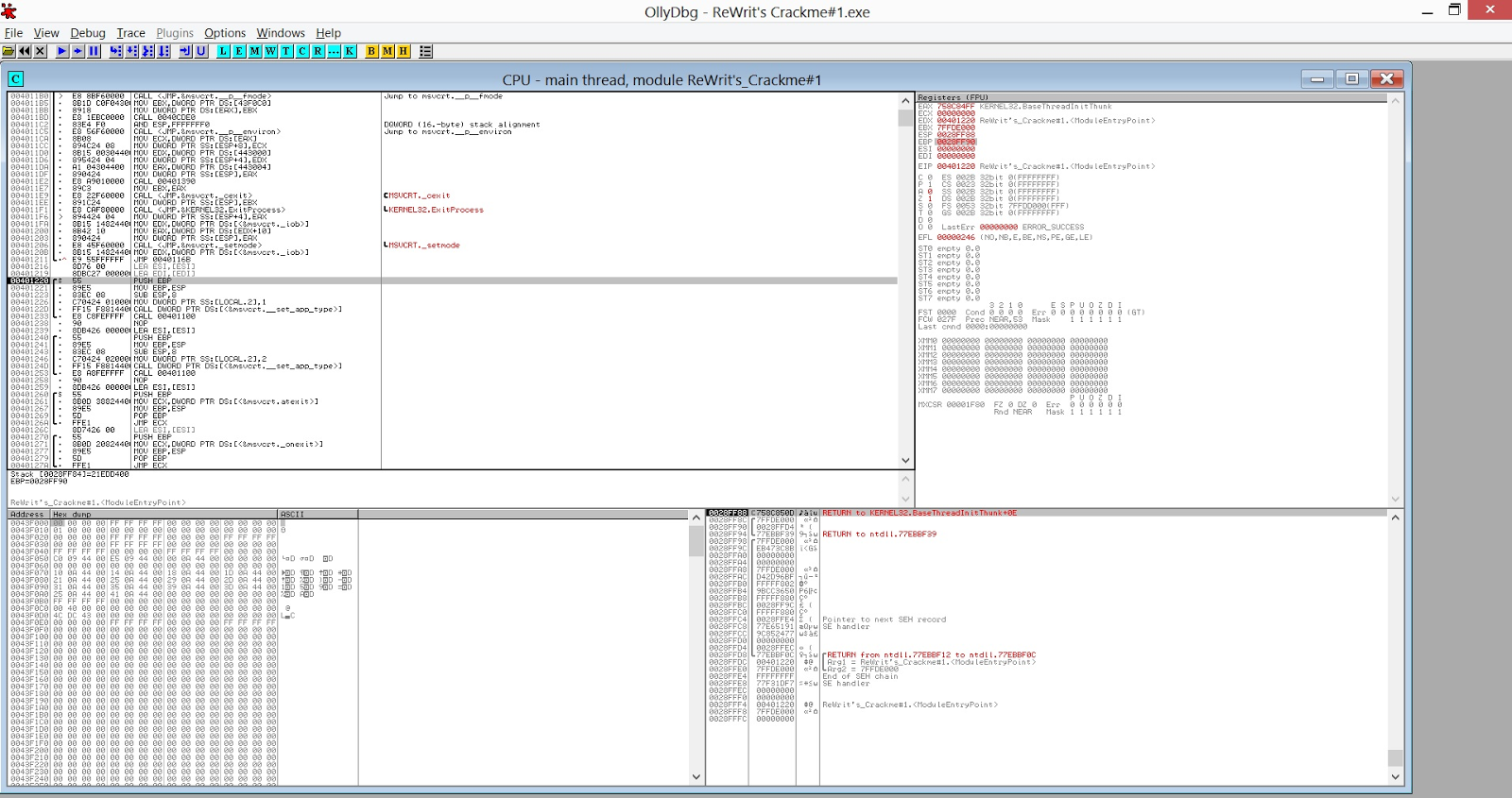 Reverse Engineering 101: The First Exercise