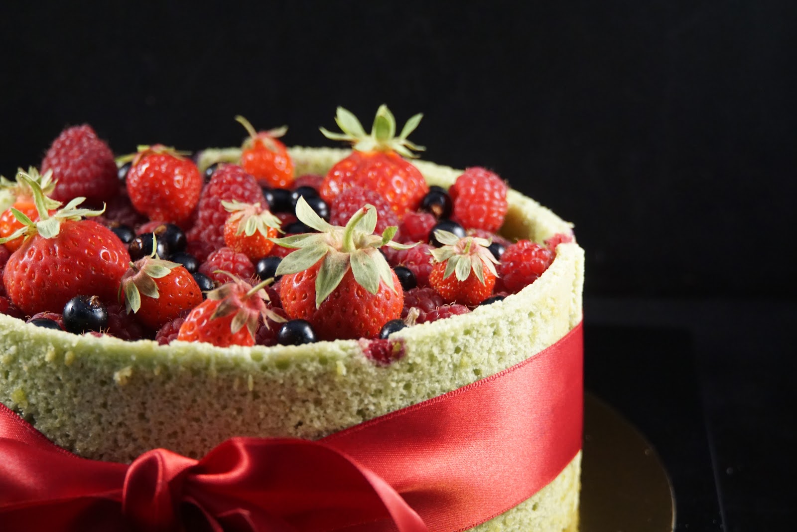 "Charlotte" pistache-fruits rouges