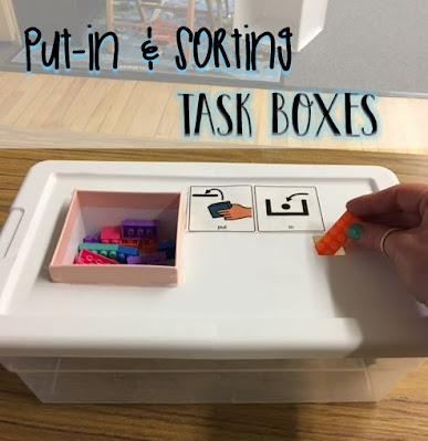 Little Miss Kim's Class: Simple Put-in & Sorting Task Boxes for Special ...