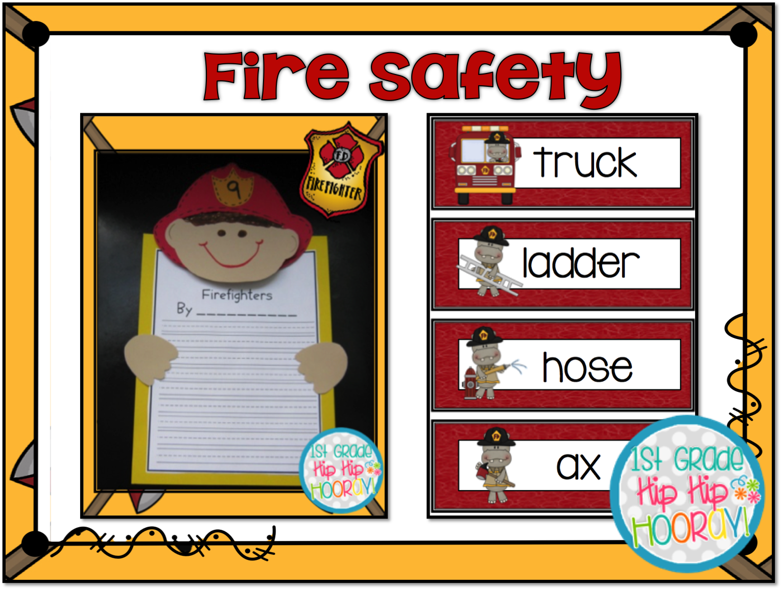 1st Grade Hip Hip Hooray!: October is Fire Safety Month!