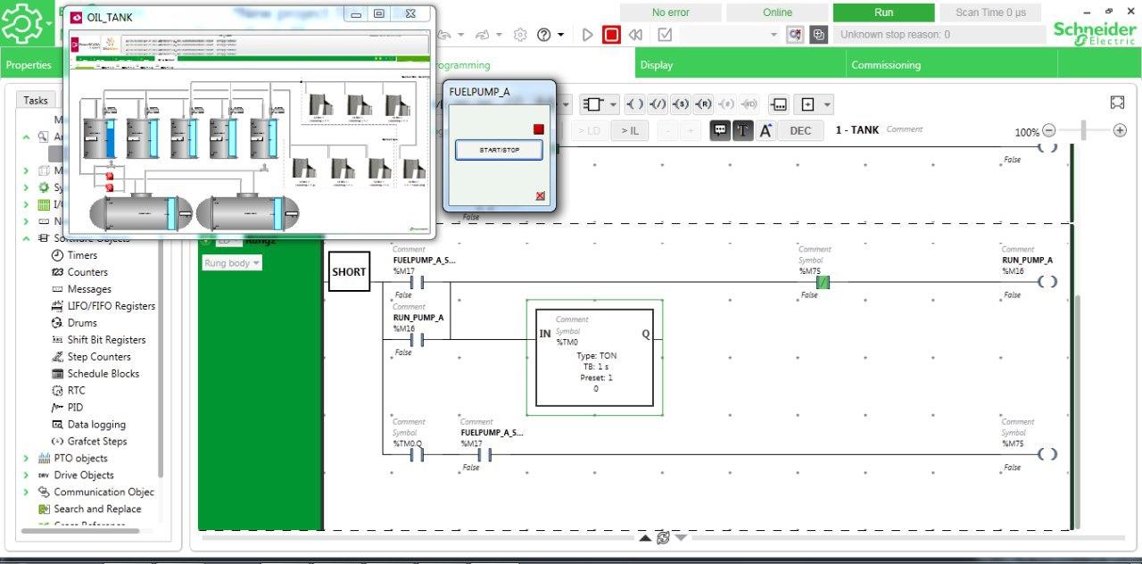 Program PLC 1 Tombol untuk START dan STOP | Mekanik Elektronik Informatika
