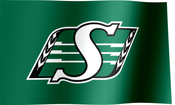 Saskatchewan Roughriders Fan Flag (GIF) - All Waving Flags