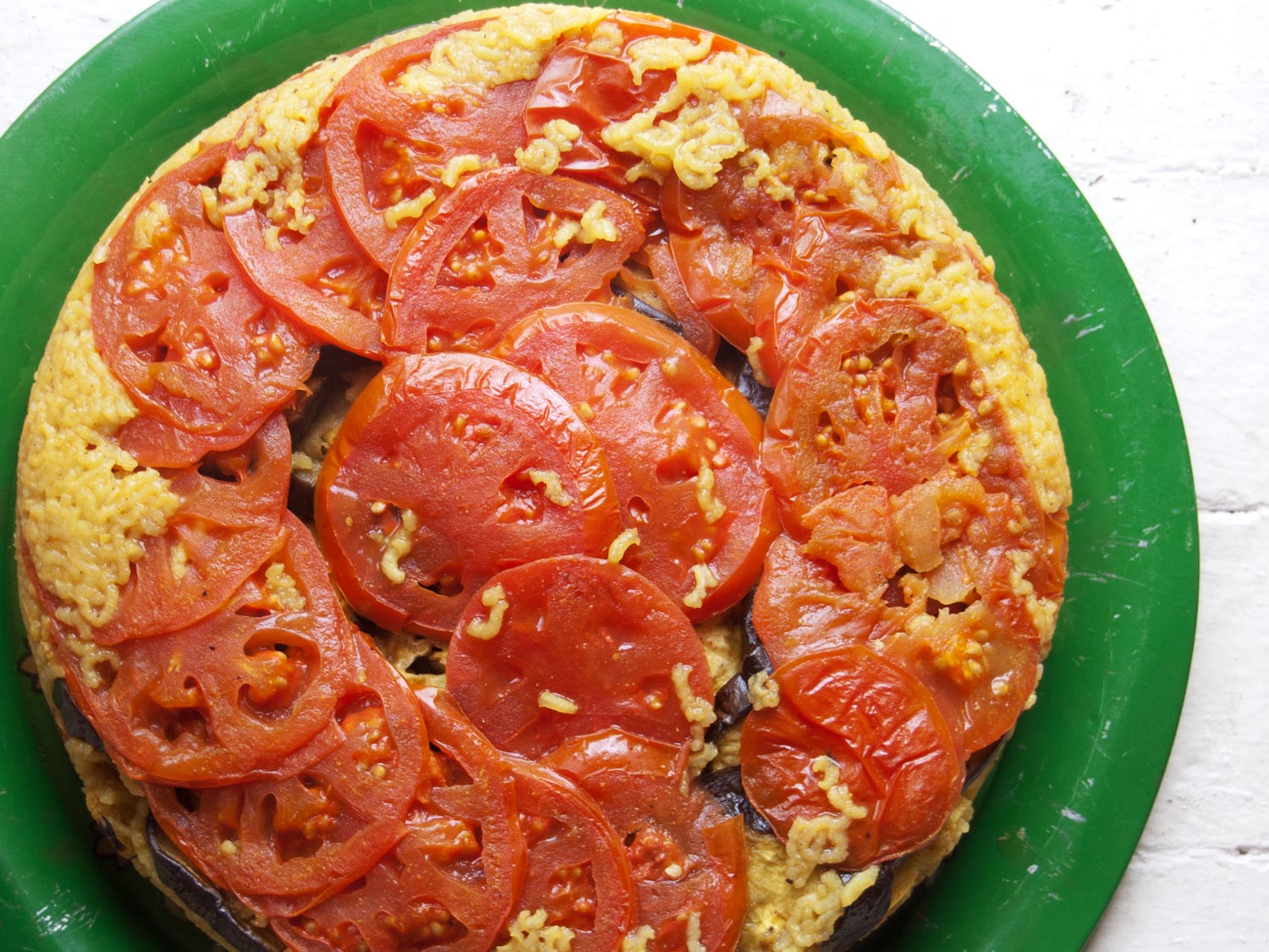 Vegetarian Maqluba (Rice Layered With Tomatoes, Eggplant, and ...