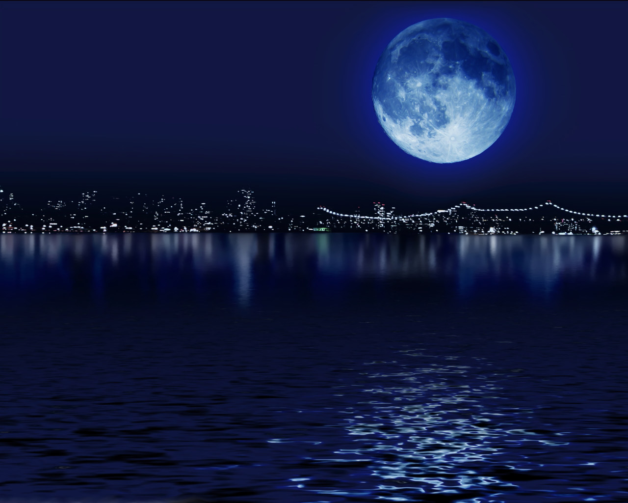 Moon In Water HD Wallpapers | Fog HD Wallpaper