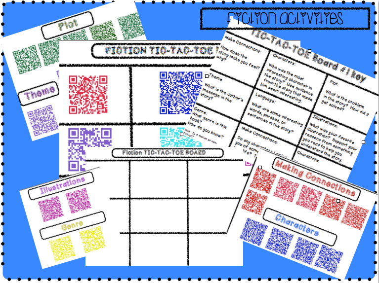 Table Talk with C and C: Reading Response QR Code Activities