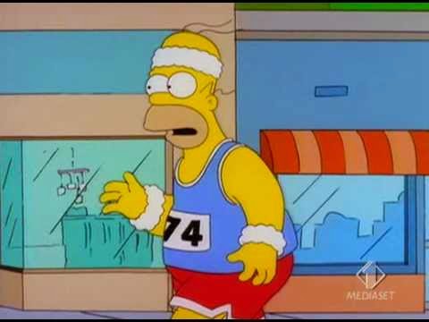 La pizarra de Homer: Carrera de atletismo