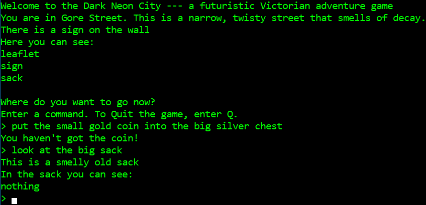 Bitwise Magazine: Adventure Games In C# – the next step