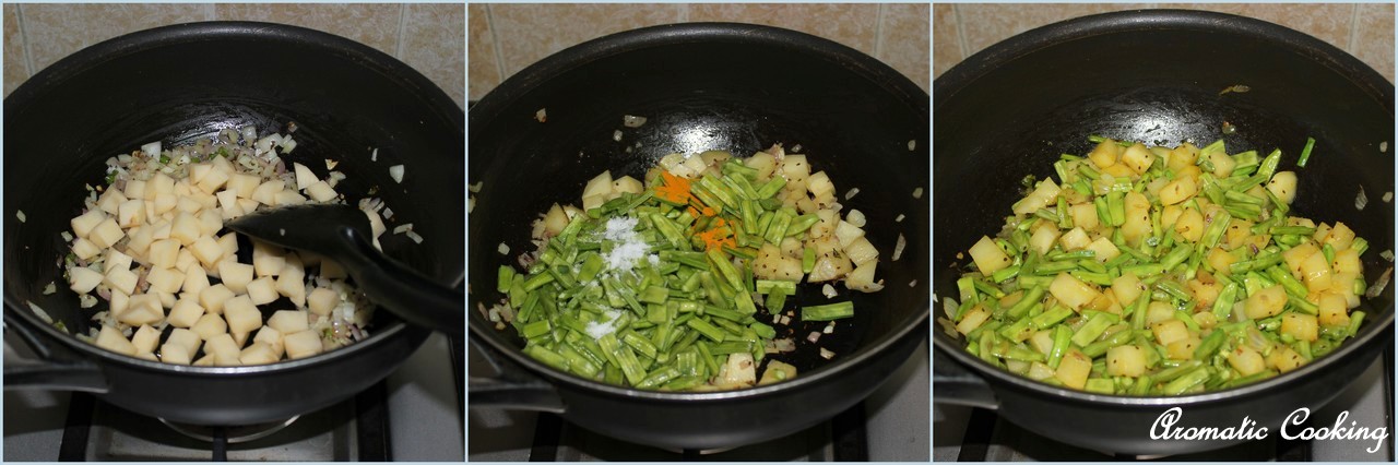 Aromatic Cooking: Gawar Aloo Subzi, Cluster Beans ( Kothavarangai ...