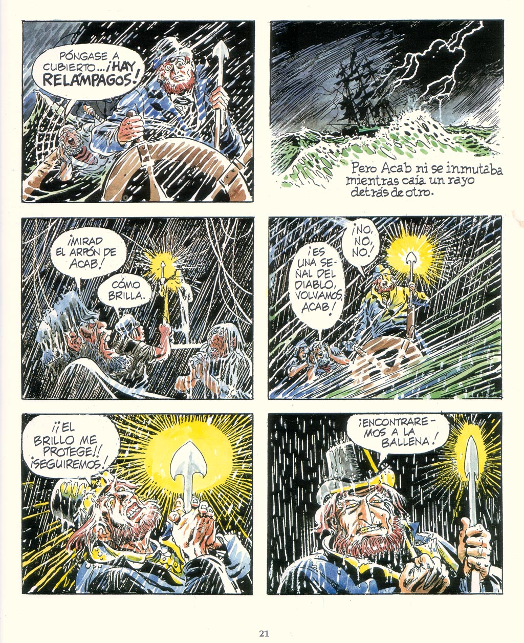 Caleta de cara al mar: HISTORIETA MOBY DICK ILUSTRADA POR WILL EISNER