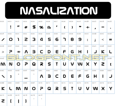 Blog Fonts: Nasalization Font