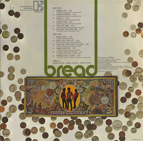 Classic Rock Covers Database: Bread - Bread (1969)