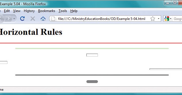 All For Website Development: Horizontal Rules