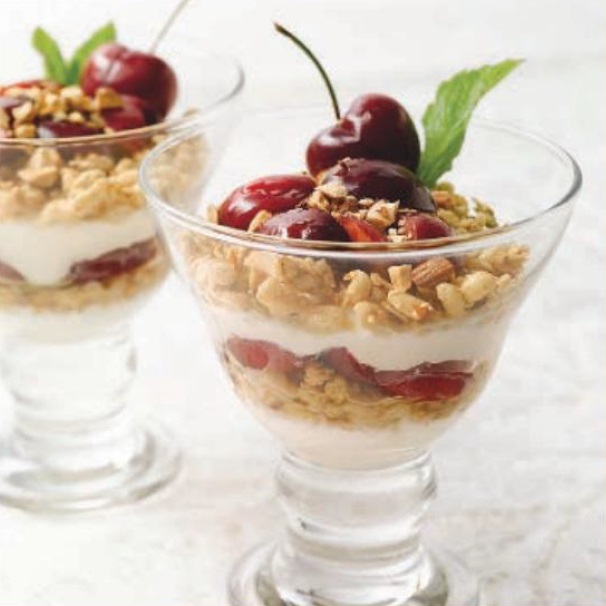 Cherry-Vanilla Almond Parfait - Creative DIY