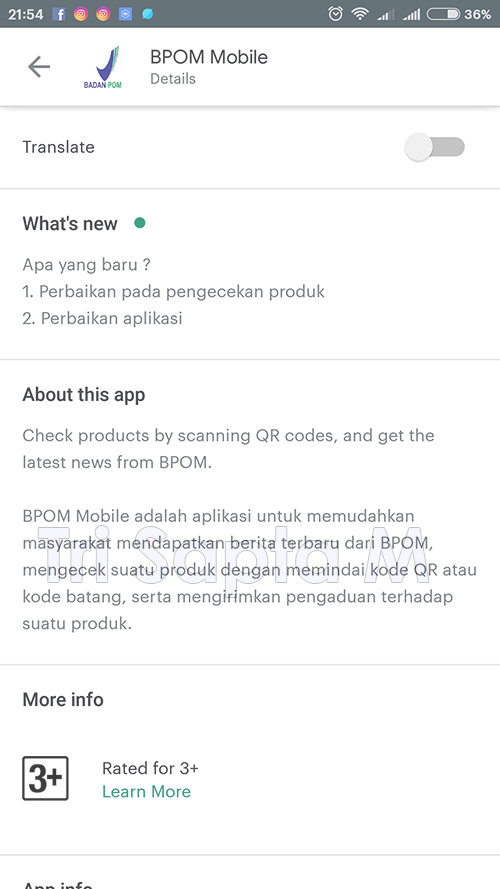 SABAR, SYUKUR, IKHLAS: Aplikasi BPOM Mobile (2D Barcode)