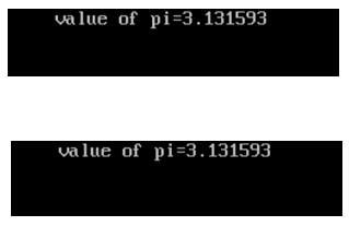 Value of pie using c