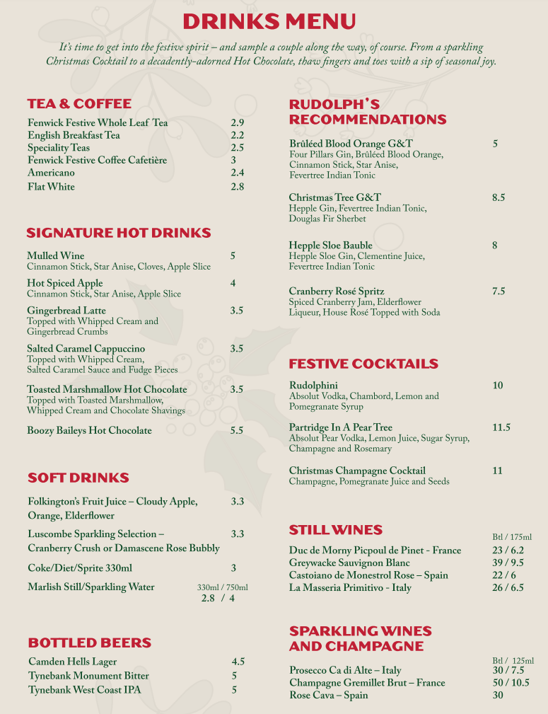 Rudolph's Restaurant at Fenwick Newcastle (Menu and Review) - a ...